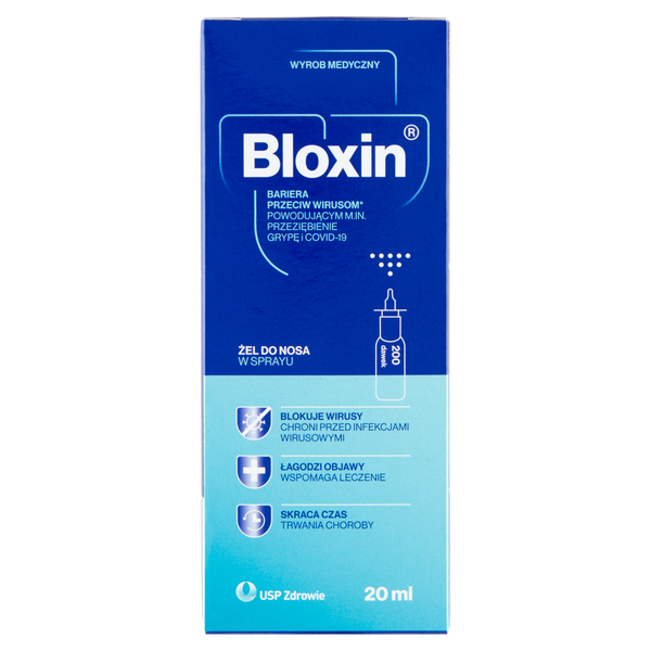 Bloxin medyczny żel w sprayu do nosa, 20 ml | hebeapteka.pl