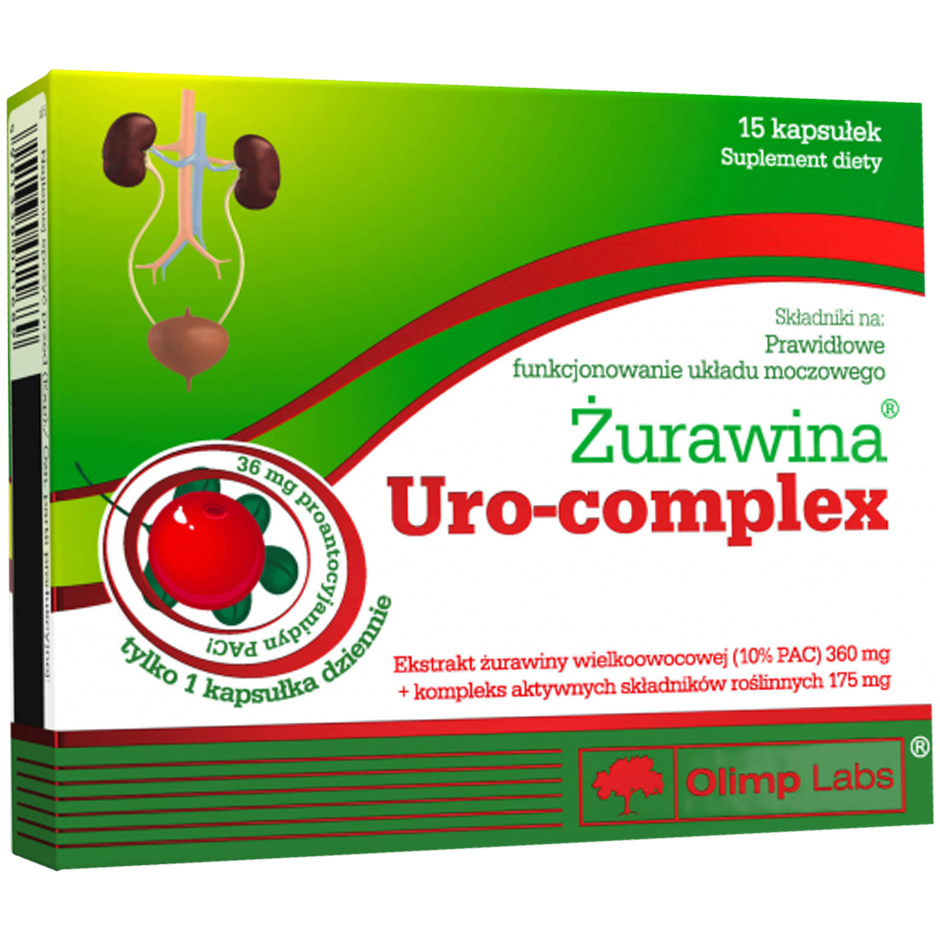 Żurawina Uro Complex suplement diety, 15 kaps./1 opak | hebeapteka.pl