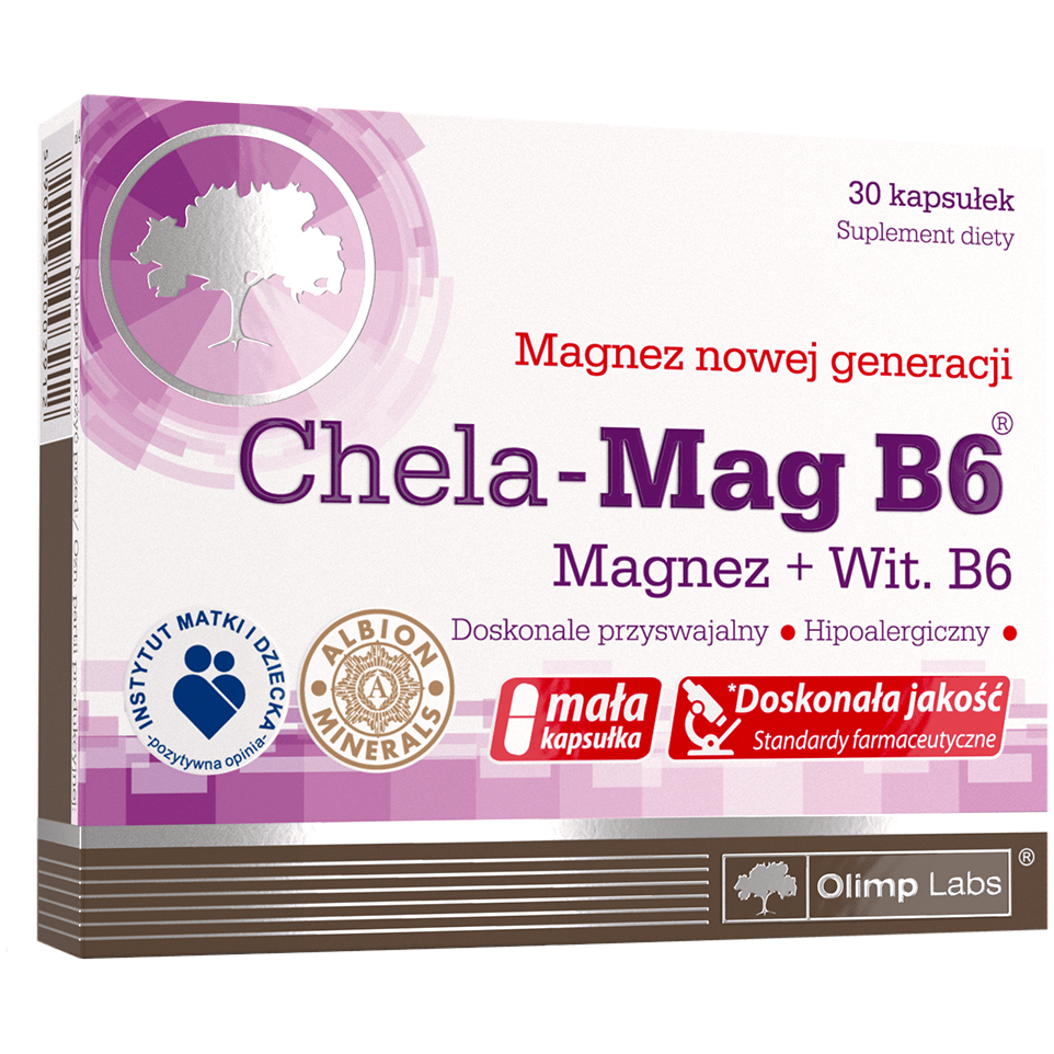 Chela-Mag B6 Magnez+Wit. B6 suplement diety, 30 kaps./1 opak ...